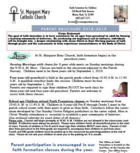 Faith Formation for Children | St. Margaret Mary Church