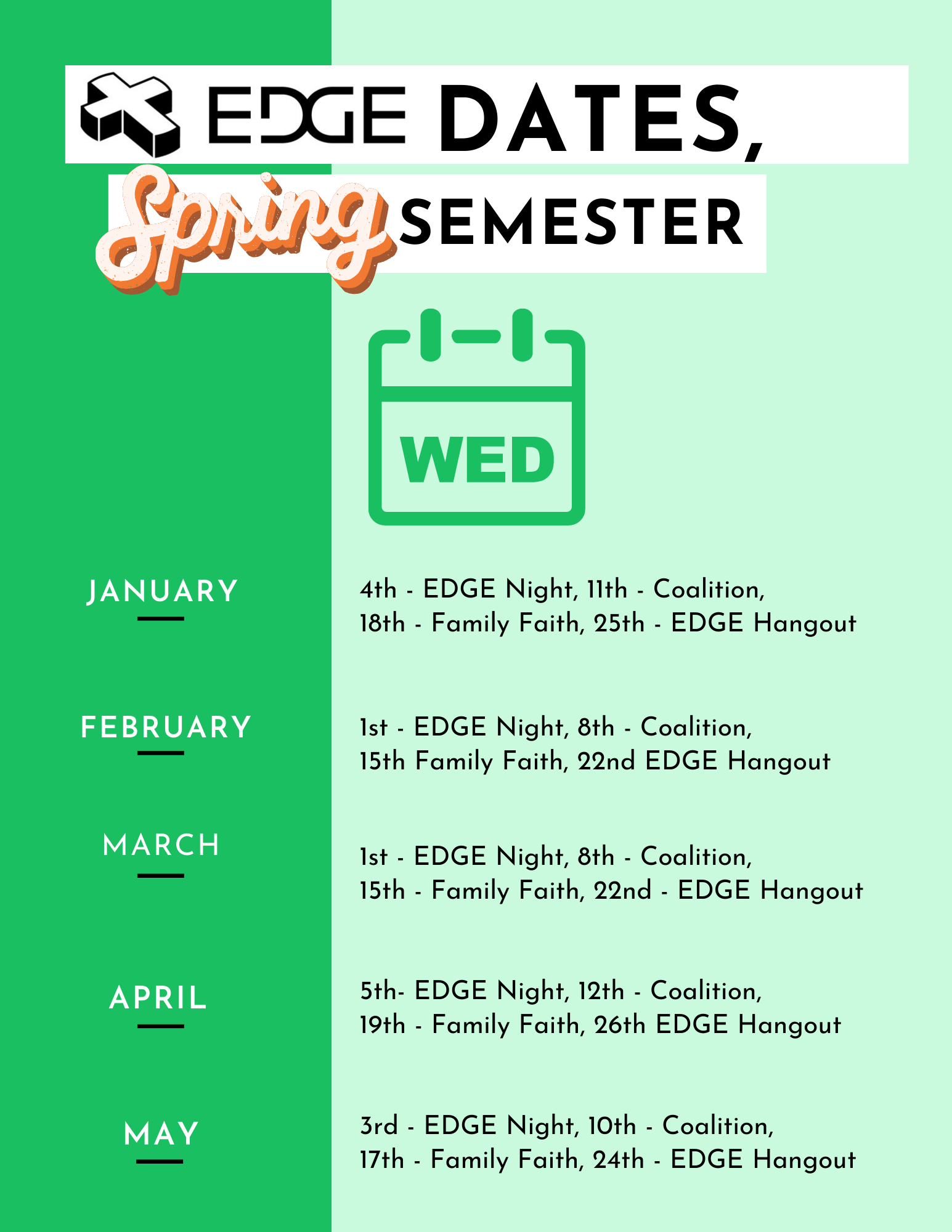 Edge: Middle School Youth Ministry | St. Margaret Mary Church